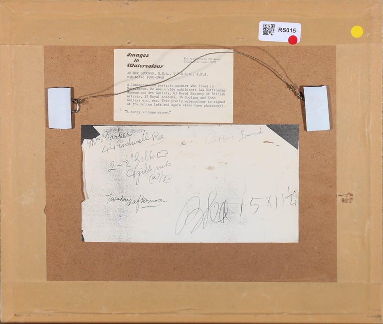 Arthur Spooner - Arthur Spooner (1873-1962) - Framed Watercolour, A ...