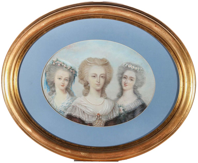 Unknown - 20th Century Pastel - Regency Beauties For Sale at 1stDibs