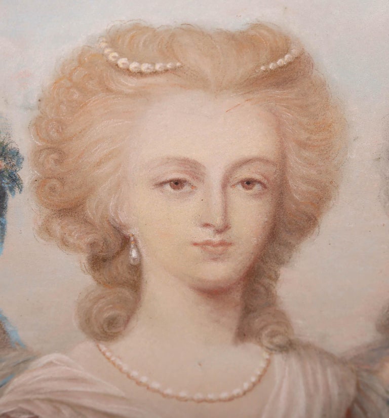 Unknown - 20th Century Pastel - Regency Beauties For Sale at 1stDibs