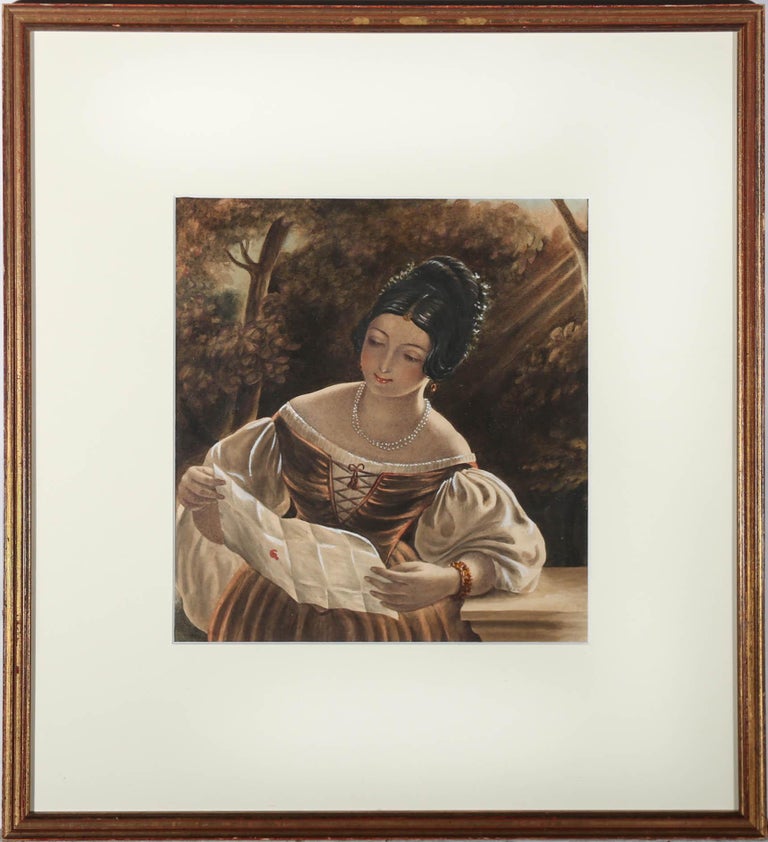 Circle of Charles Baxter - Late 19th Century Watercolour, The Letter ...