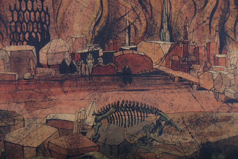 Zoltan Hecht - Zoltan Hecht (1890–1968) - American School 1960 Ink ...