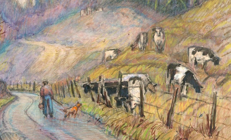 Isabel Wrightson – Isabel Wrightson (geb. 1890) - 1970 Aquarell, On the ...