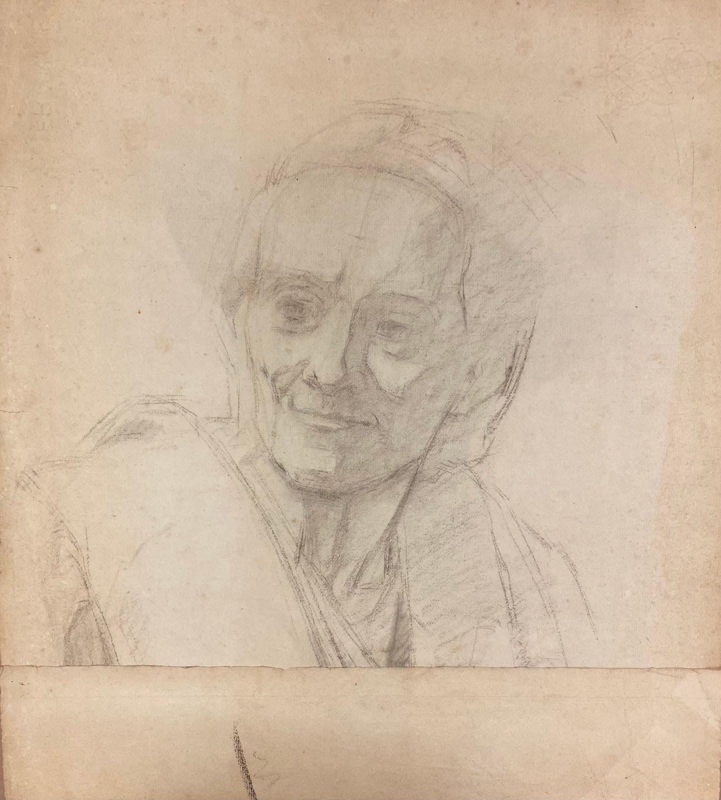 Jeanne Nachat - 1900s Original French Atelier Life Drawing Of A Woman ...