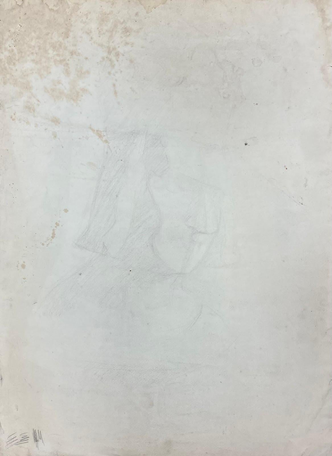 Jeanne Nachat - 1900s Original French Atelier Life Drawing Of A ...