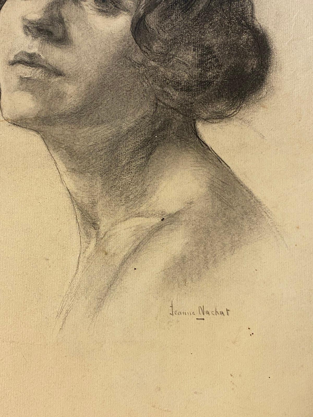 Jeanne Nachat - Double- Sided 1900s Atelier Life Drawing Of Male Calves ...