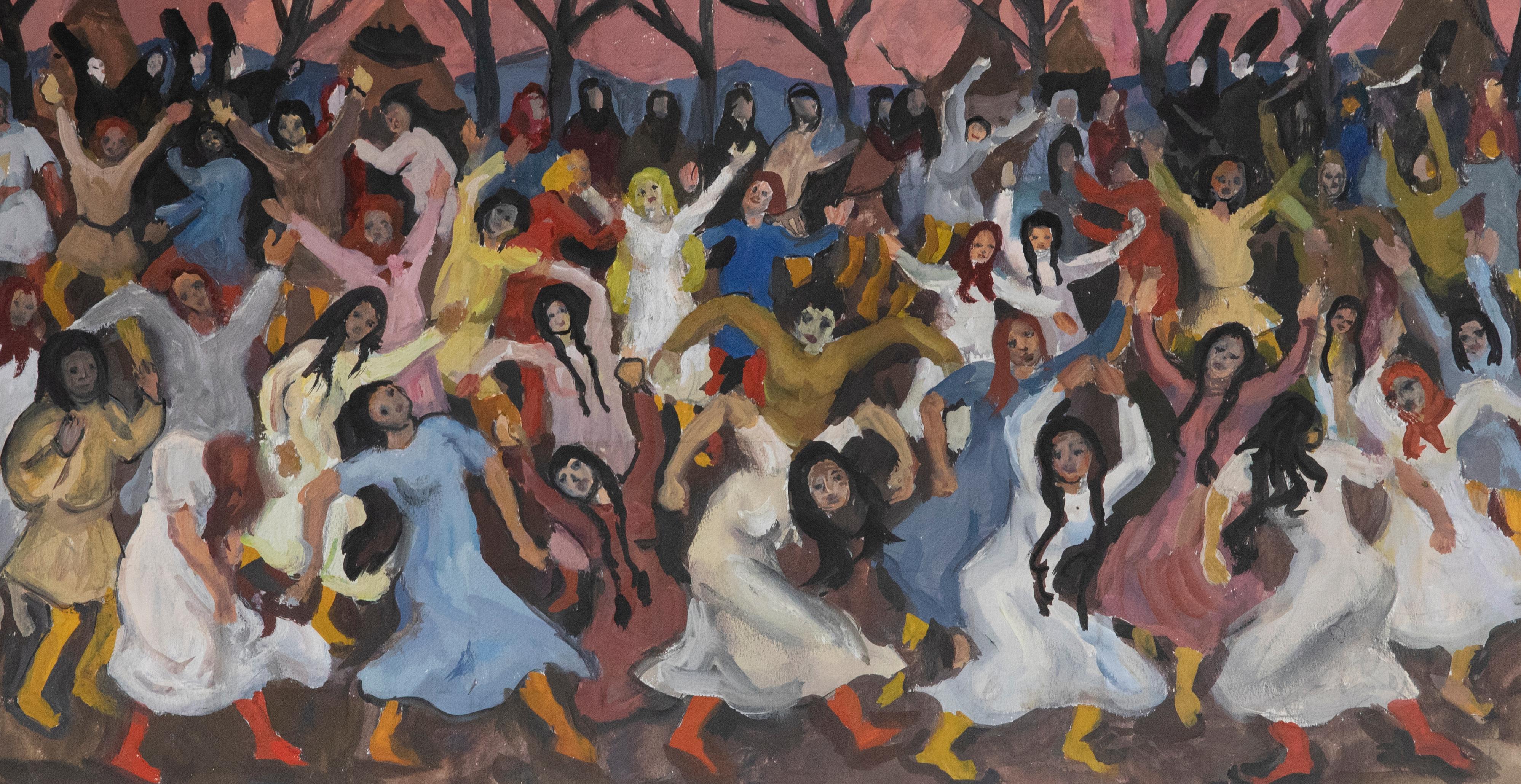 Unknown - Helen Steinthal (1911-1991) - 20th Century Gouache, The Dance ...