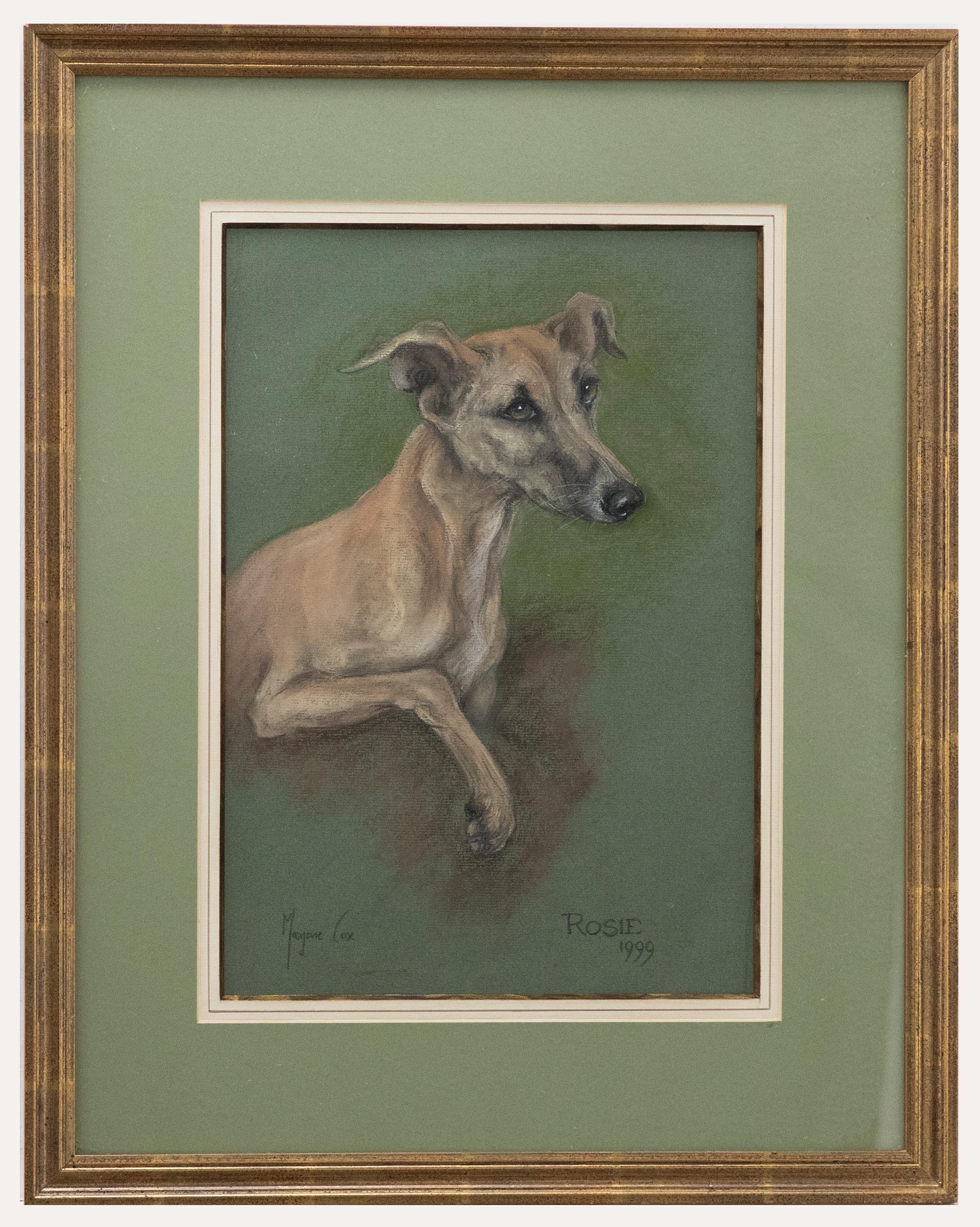Marjorie Cox - Marjorie Cox (1915-2003) - 1999 Pastel, Rosie For Sale ...