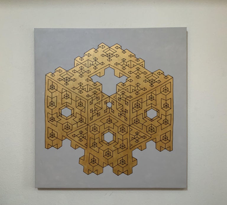 Vance Houston - Geometric Evolution Series, Painting, Acrylic on Canvas ...