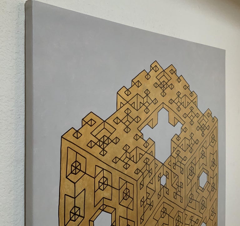 Vance Houston - Geometric Evolution Series, Painting, Acrylic on Canvas ...
