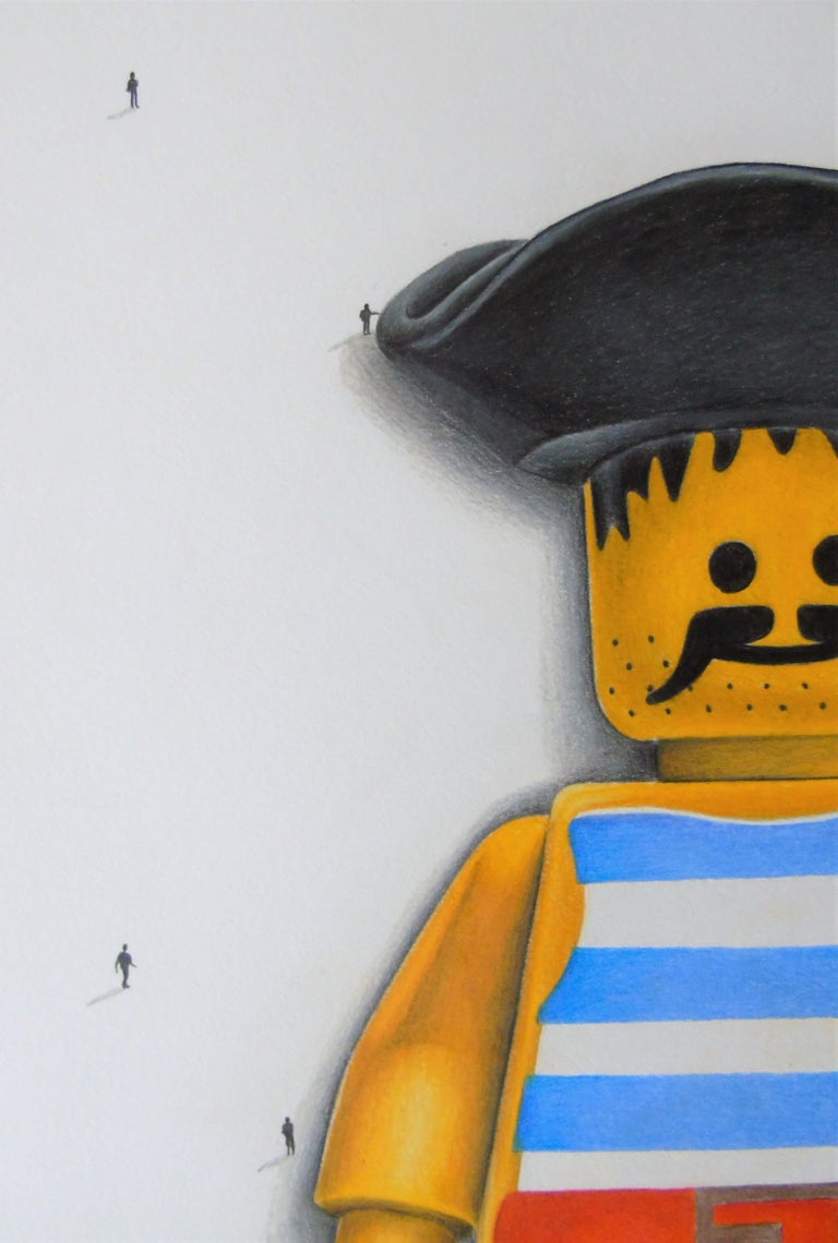 Daniel Shipton - Lego Man, Drawing, Pencil/Colored Pencil on Paper For ...