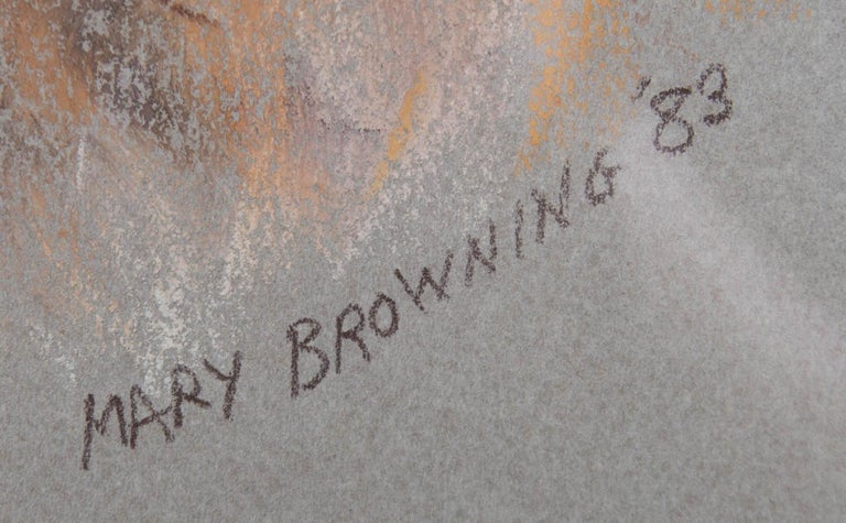 Mary Browning - Mary Browning - 1983 Pastel, Portrait of Two Dogs For ...