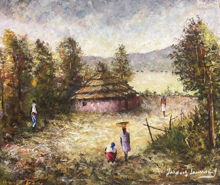 Jacques Louissaint (Impressionist) - The Hut #3-2-95MFM For Sale at 1stDibs