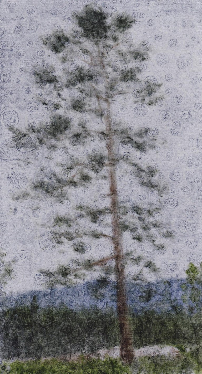 Lisa Lebofsky - Rain in Red Feather I For Sale at 1stDibs