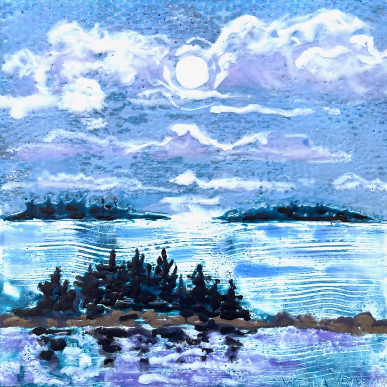 Willa Vennema - Islands and Ocean Series: Full Moon For Sale at 1stDibs