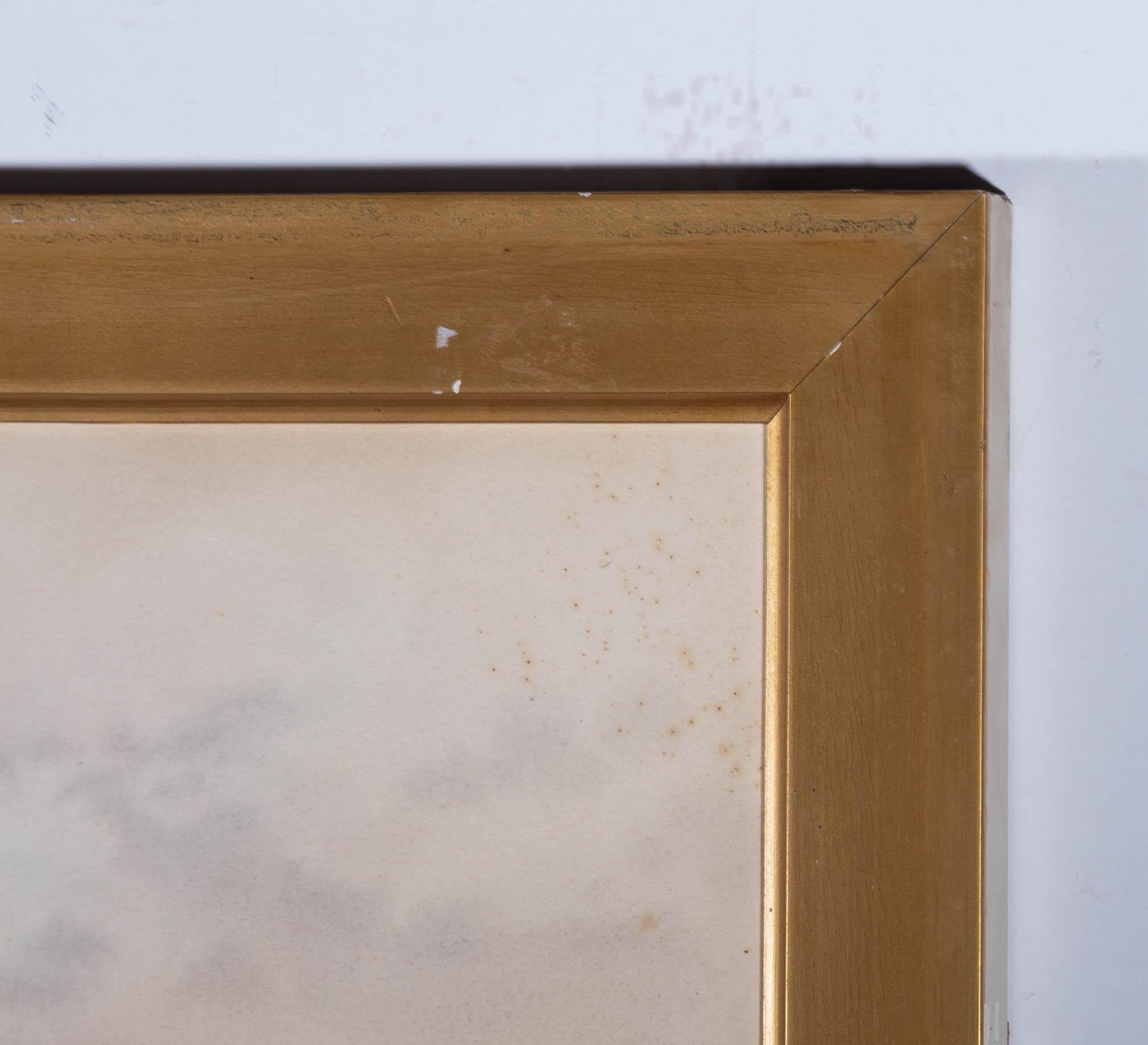 A. Handcock - A. Handcock - 1902 Watercolour, Estuary Through the Gorge ...