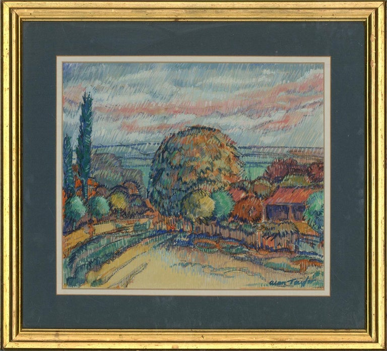 Alan Taylor - Alan Taylor - 20th Century Gouache, Fauvist Garden at 1stDibs