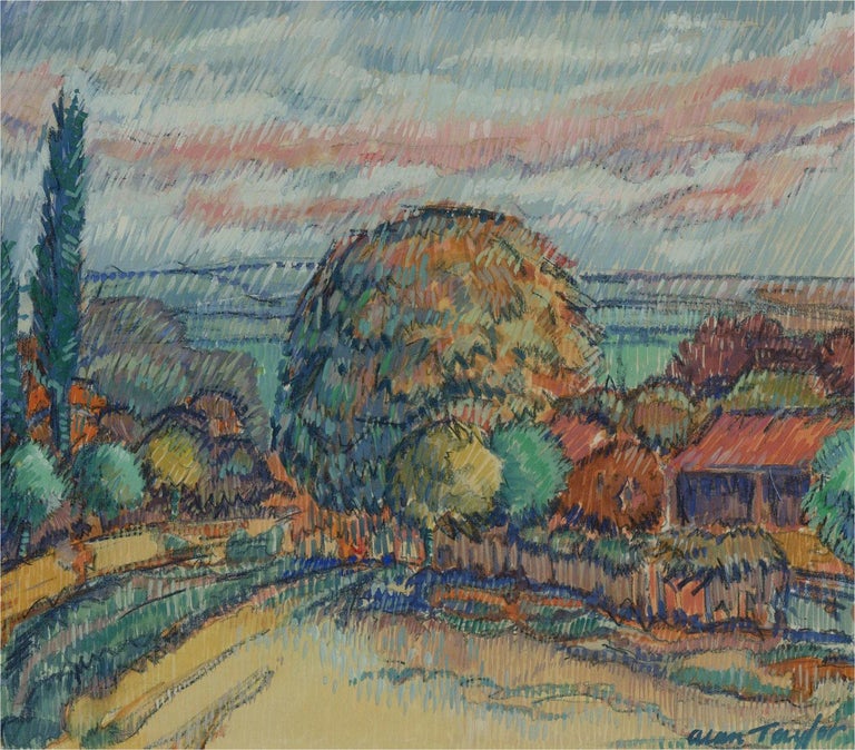 Alan Taylor - Alan Taylor - 20th Century Gouache, Fauvist Garden at 1stDibs