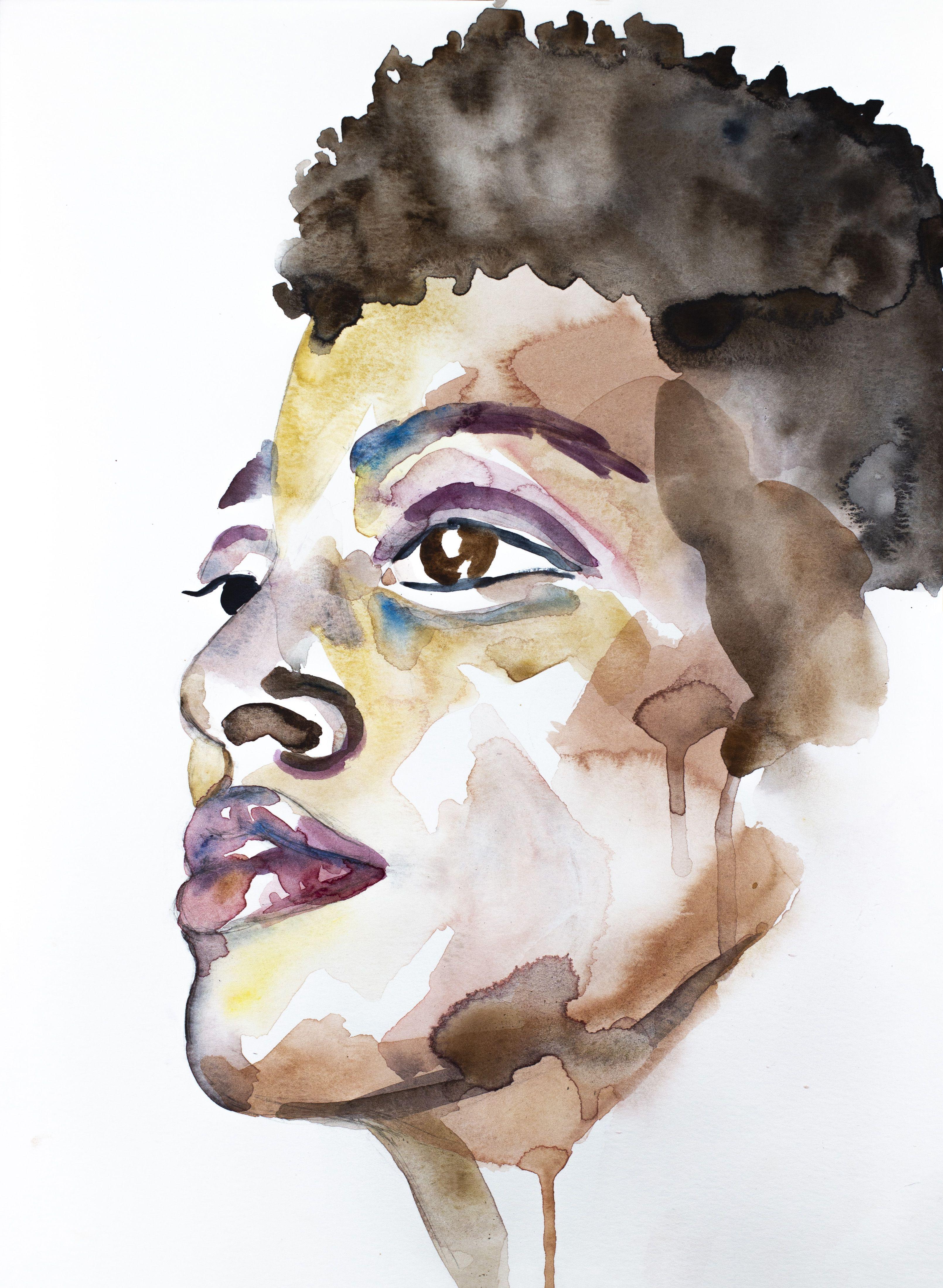 Elizabeth Becker - Iris No. 67, Painting, Watercolor on Paper For Sale ...