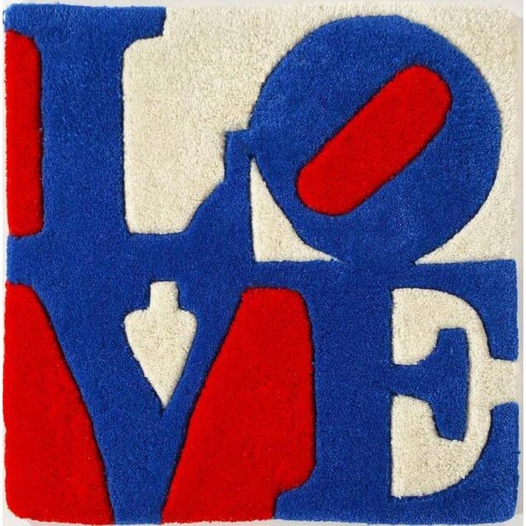 Robert Indiana - LOVE rug For Sale at 1stDibs