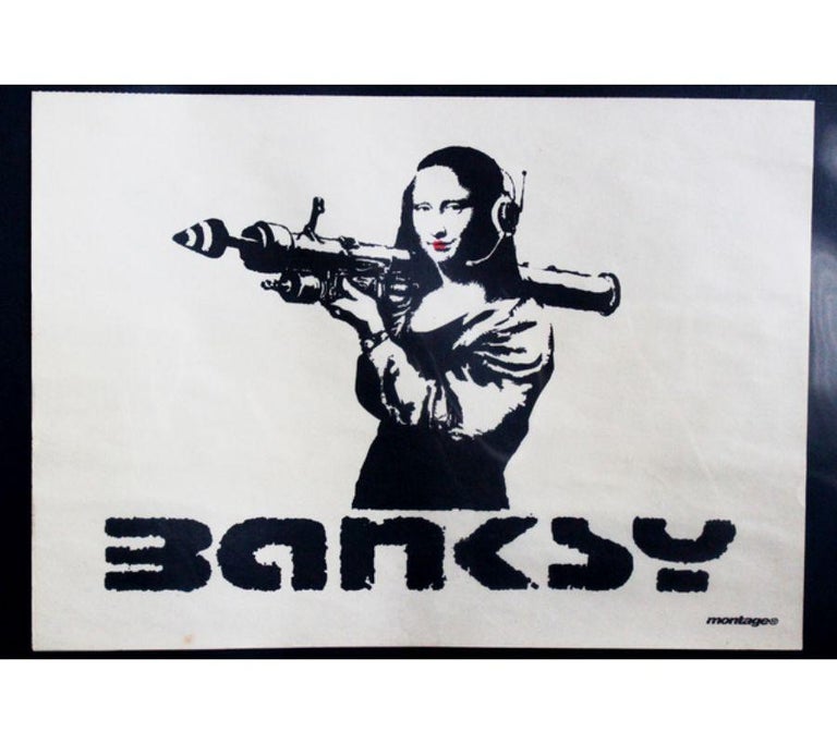 After Banksy - Mona Bazooka (rare 2002 poster by Banksy for Japanese ...