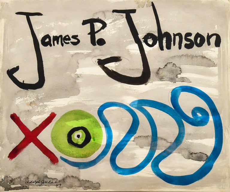 Adolph Gottlieb - "James P. Johnson Love," Adolph Gottlieb, Harlem ...