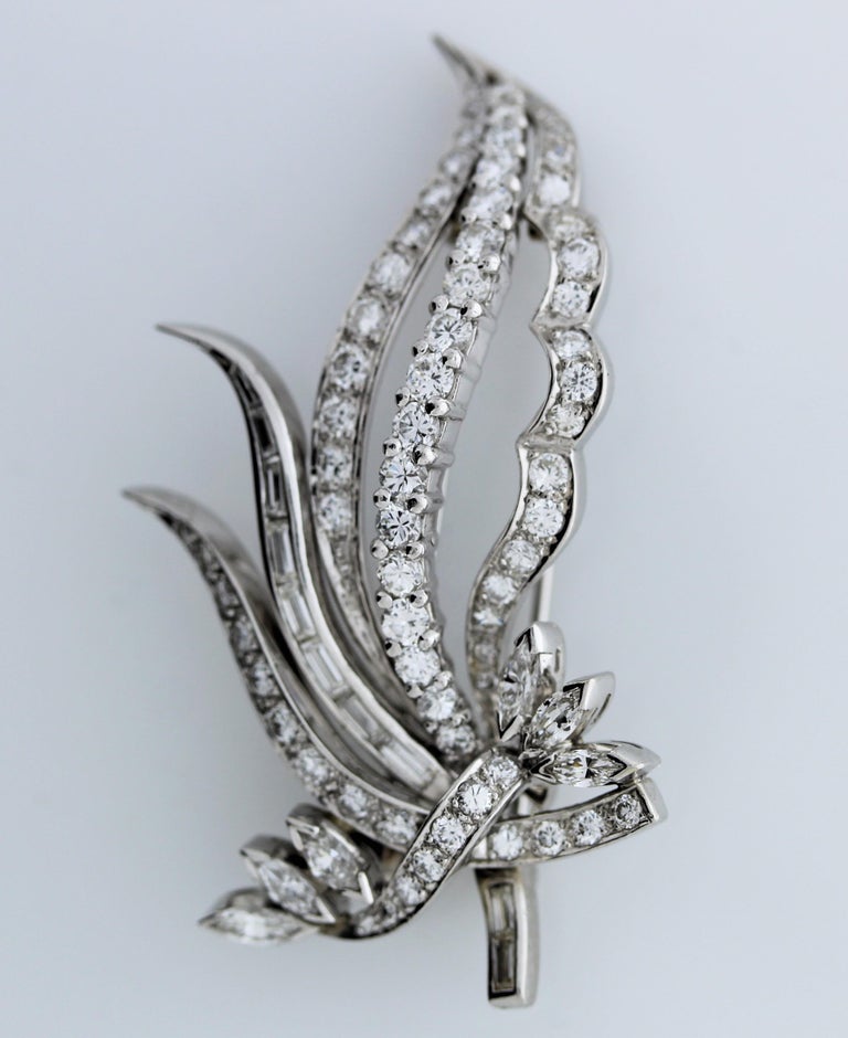 2.25CTW Mixed-Cut Diamond Pendant in White Gold For Sale at 1stDibs