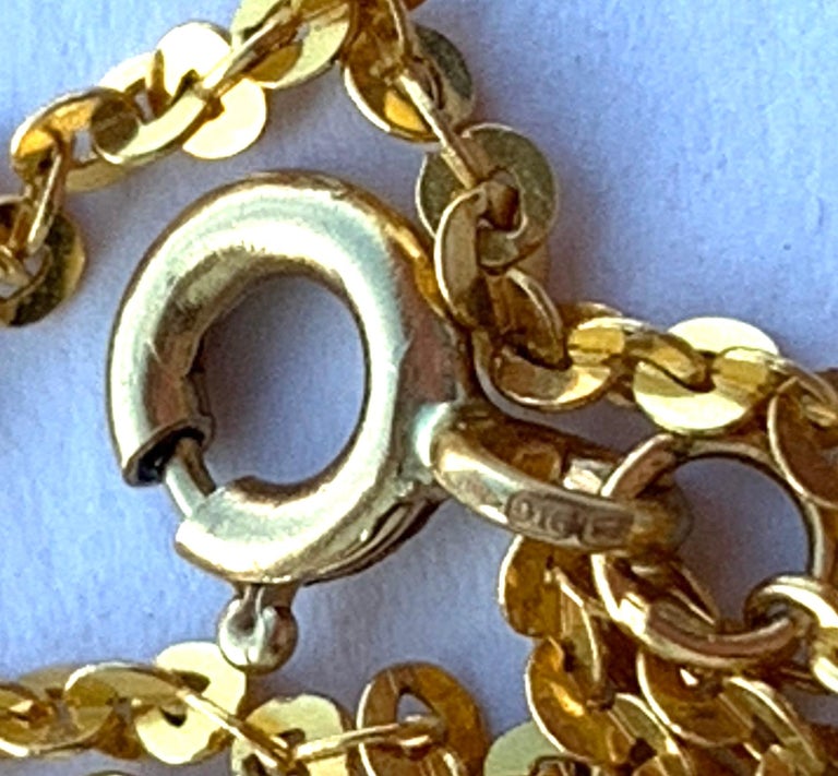 22ct Gold 18.25" Chain - Fully Hallmarked For Sale at 1stDibs