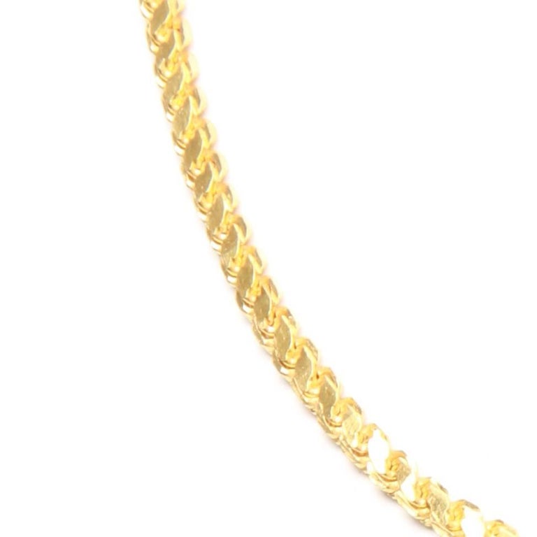 22ct yellow gold serpentine link chain necklace at 1stDibs | serpentine ...