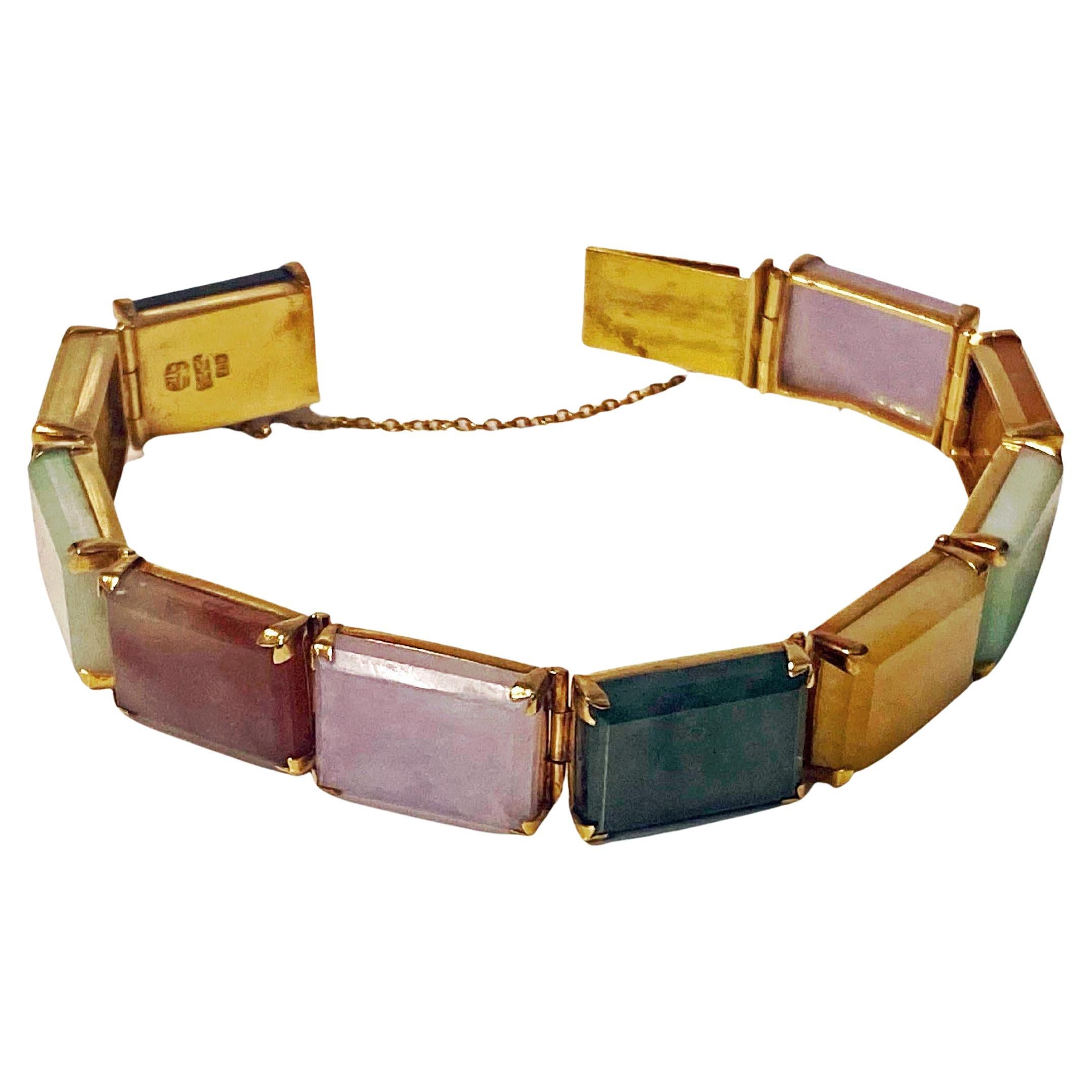Antique Seven Panel Japanese Shakudo Bracelet at 1stDibs | shakudo color