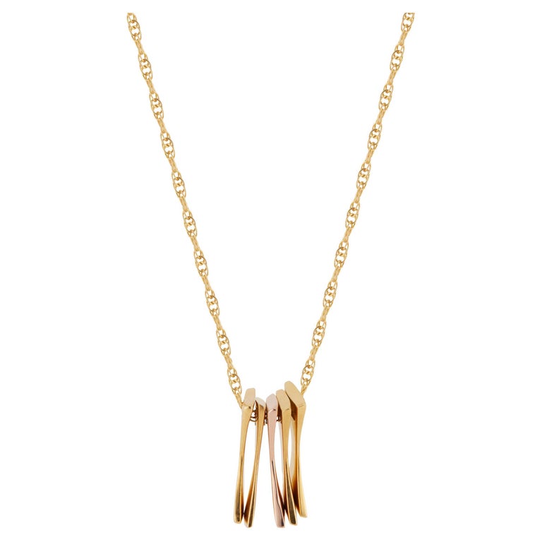 22 Karat Gold Vermeil Single Strand Vertebrae Choker by Chee Lee ...