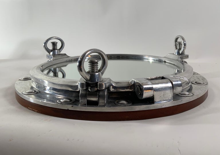 Aluminum Ship’s Porthole Mirror For Sale at 1stDibs