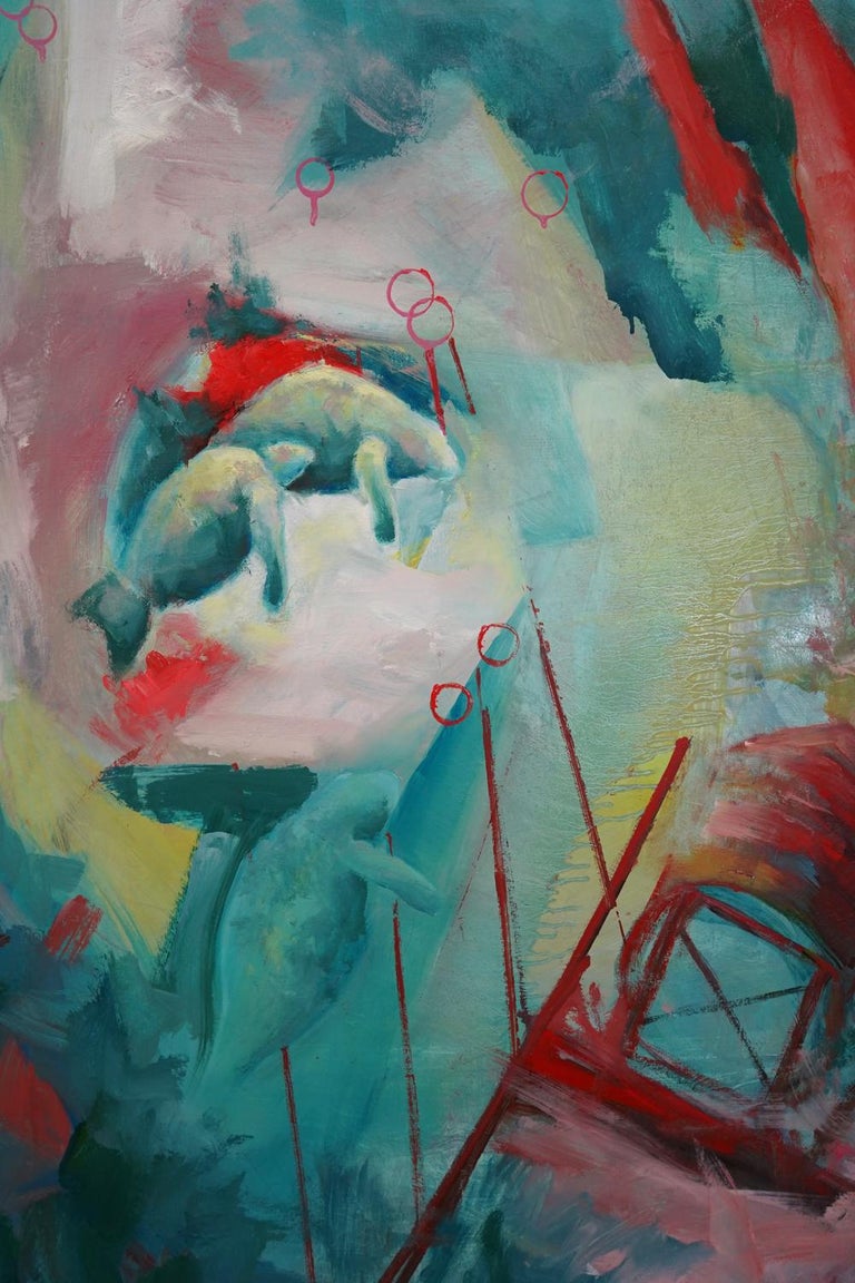 "23 V: Countercurrent," Large Contemporary Oil Painting on Canvas by ...