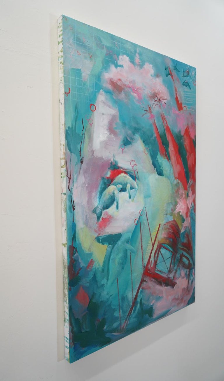 "23 V: Countercurrent," Large Contemporary Oil Painting on Canvas by ...