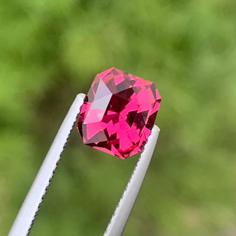 2.30 Carat Bar Cut AAA Quality Purplish Red Rhodolite Garnet From ...