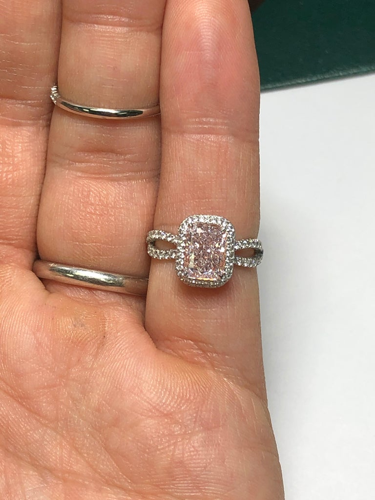 2.34 Carat Very Light Pink Radiant Diamond Internally Flawless in ...