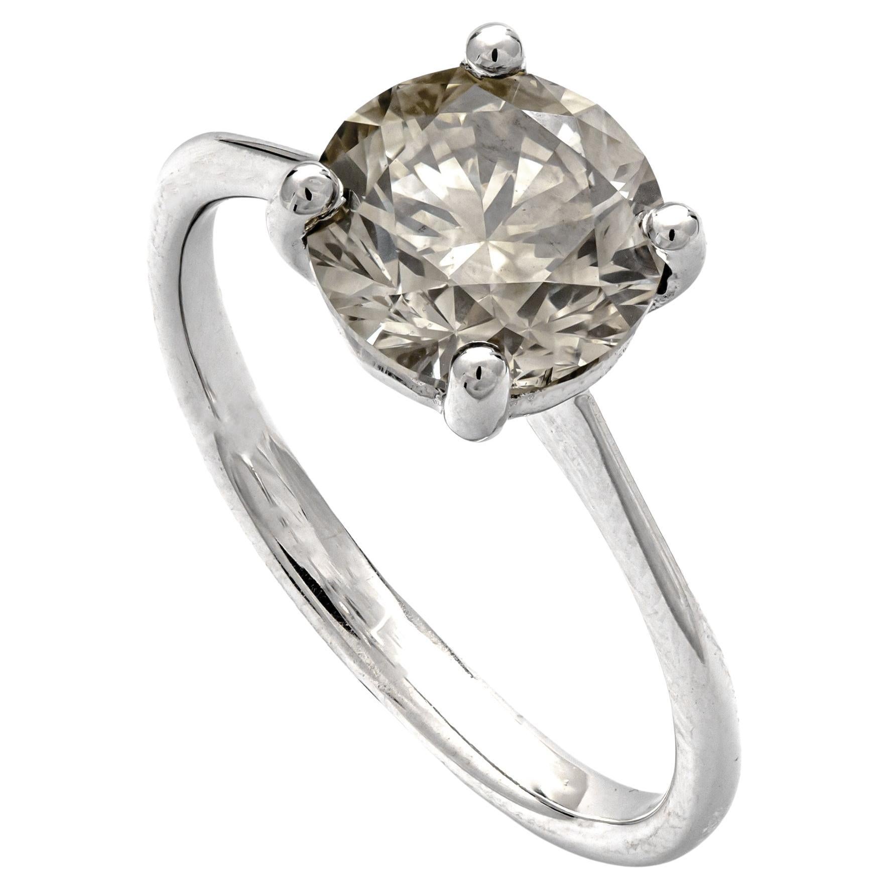 1.06 Ct Natural Fancy Blue Gray Diamond Ring For Sale at 1stDibs