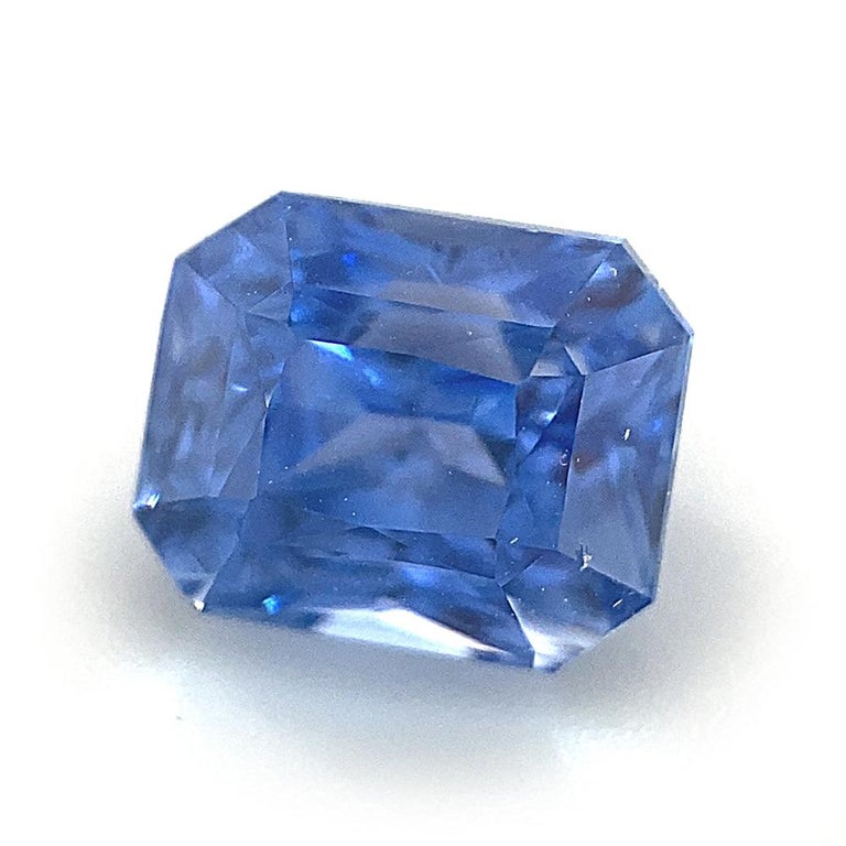 2.34ct Octagonal/Emerald Cut Blue Sapphire GIA Certified Sri Lanka For ...