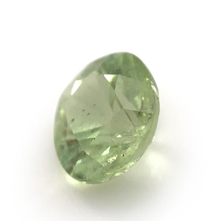 2.34ct Oval Mint Green Garnet from Merelani, Tanzania For Sale at 1stDibs
