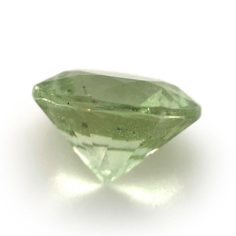 2.34ct Oval Mint Green Garnet from Merelani, Tanzania For Sale at 1stDibs