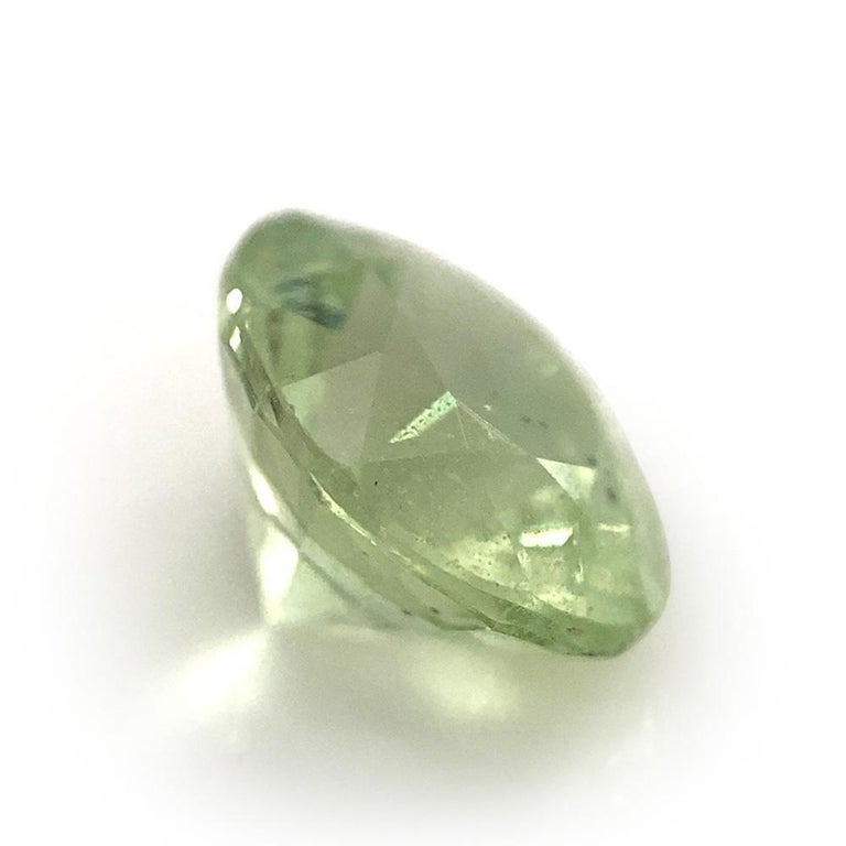 2.34ct Oval Mint Green Garnet from Merelani, Tanzania For Sale at 1stDibs