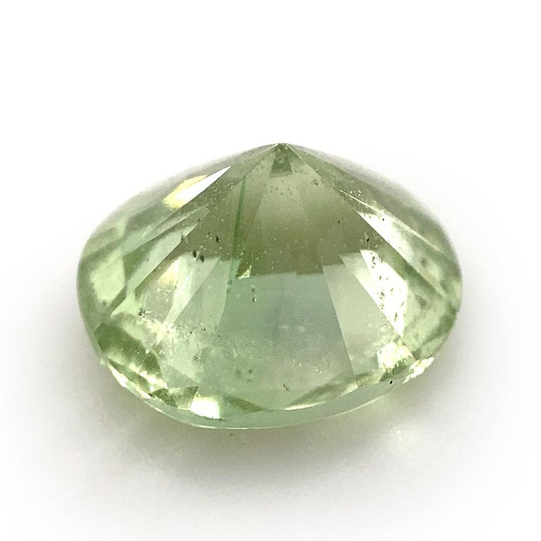 2.34ct Oval Mint Green Garnet from Merelani, Tanzania For Sale at 1stDibs
