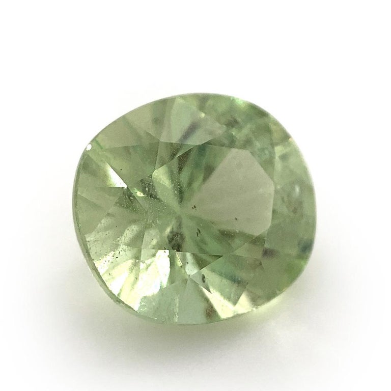2.34ct Oval Mint Green Garnet from Merelani, Tanzania For Sale at 1stDibs