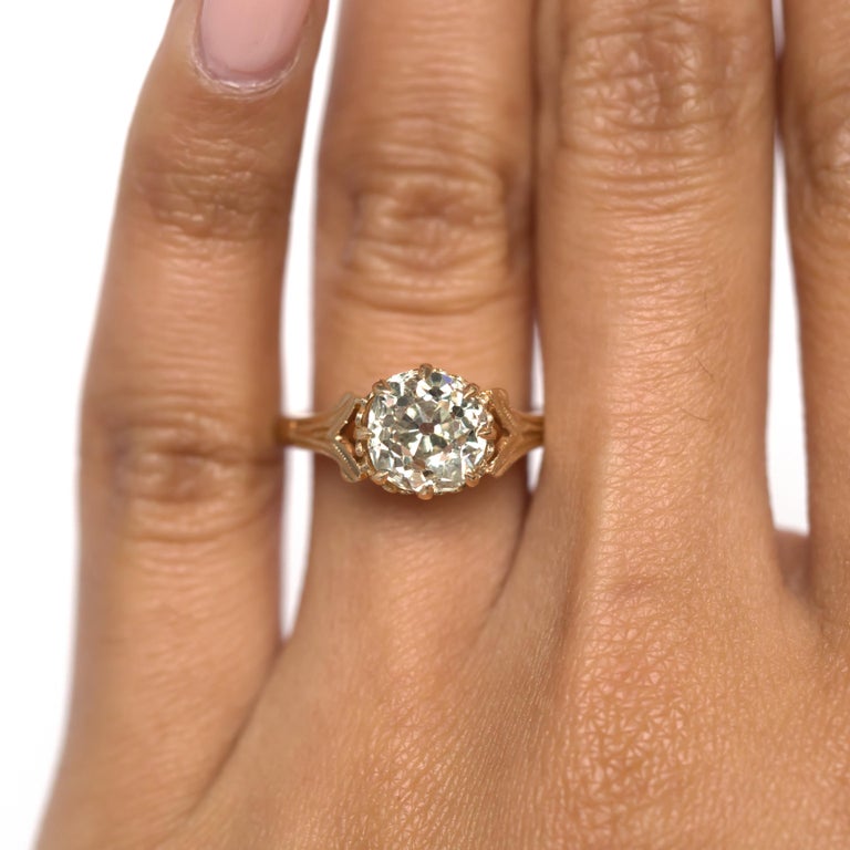 2.35 Carat Diamond Rose Gold Engagement Ring For Sale at 1stDibs | 3.2 ...