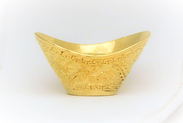 23 Karat Gold “Yuen Bao” Chinese Prosperity Charm For Sale at 1stDibs ...
