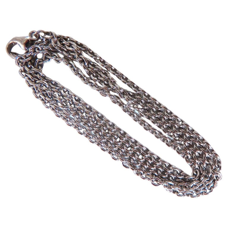 Cable Link Platinum Chain For Sale at 1stDibs
