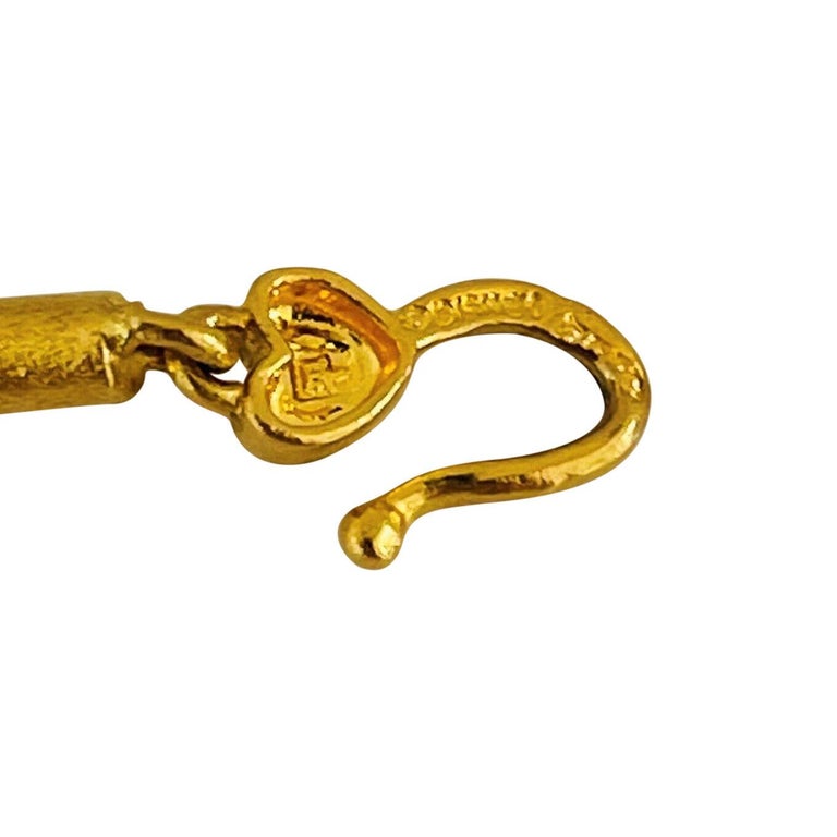 24 Karat Pure Yellow Gold Solid Disney Donald Duck Charm Bar Link ...