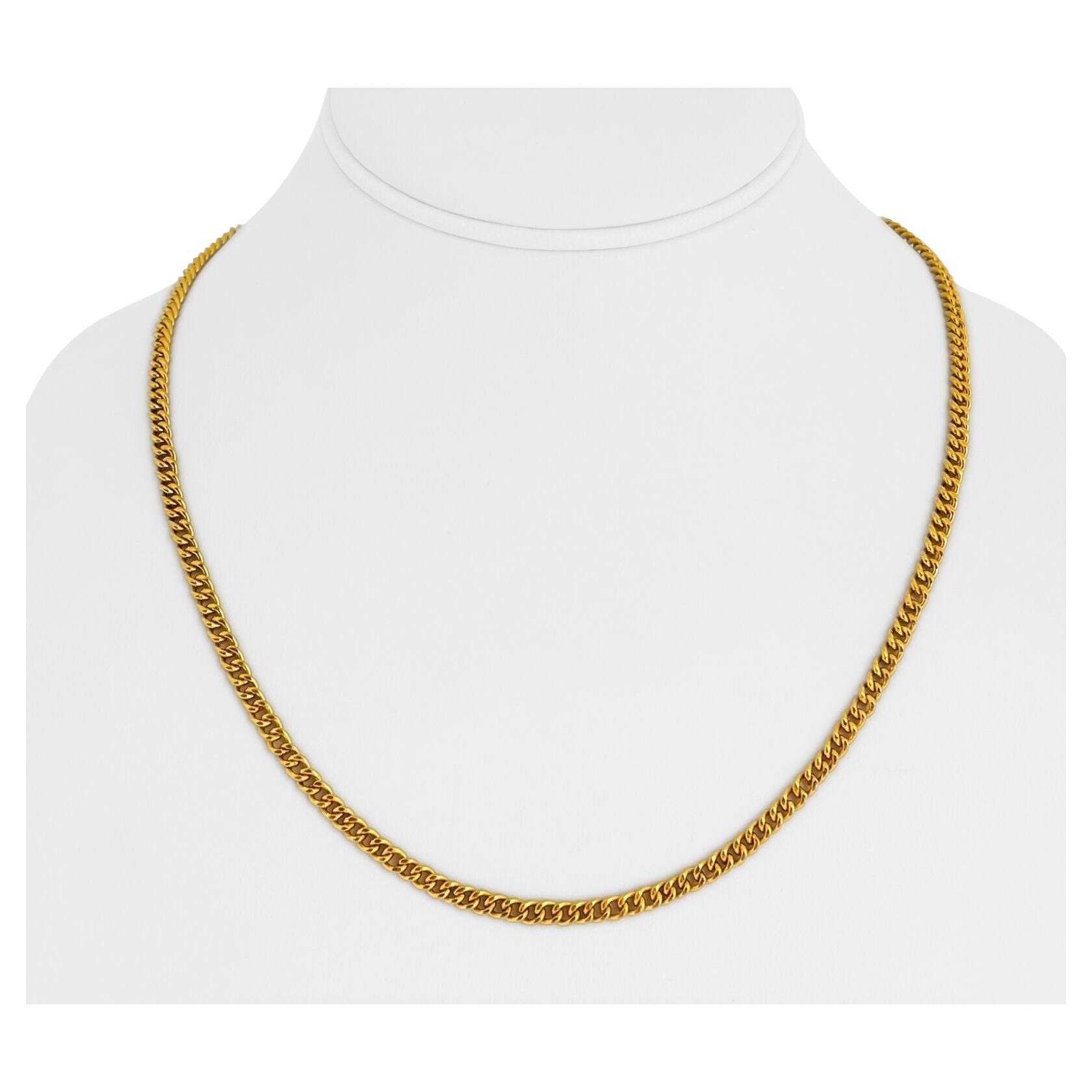 Heavy Gold Double Link Neck Chain For Sale at 1stDibs