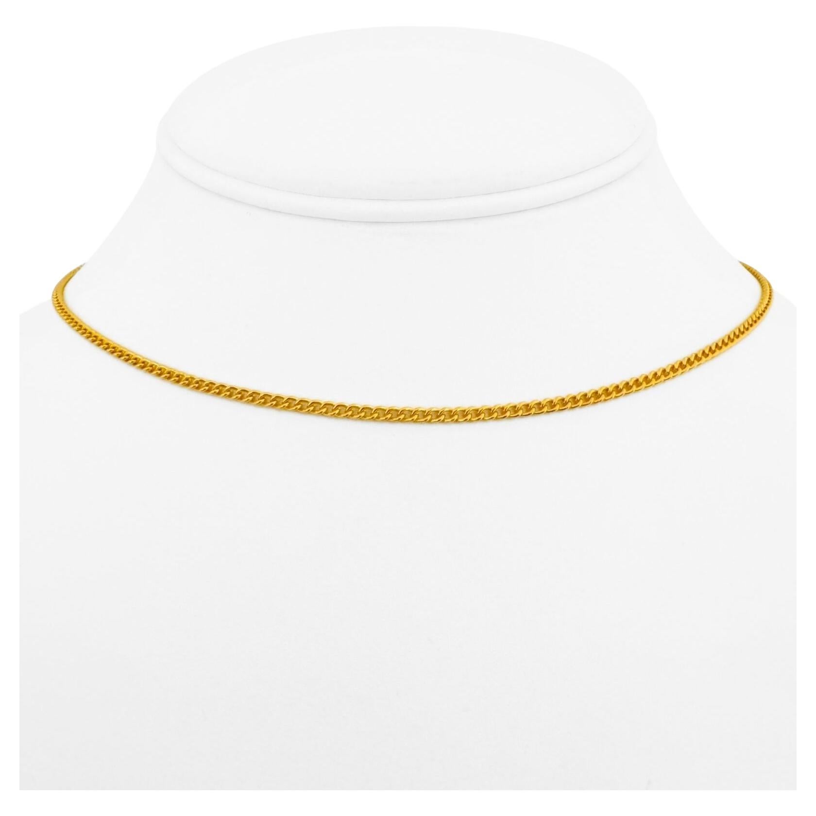 Pure 24K Gold Baht Link Necklace at 1stDibs | baht link chain, gold ...