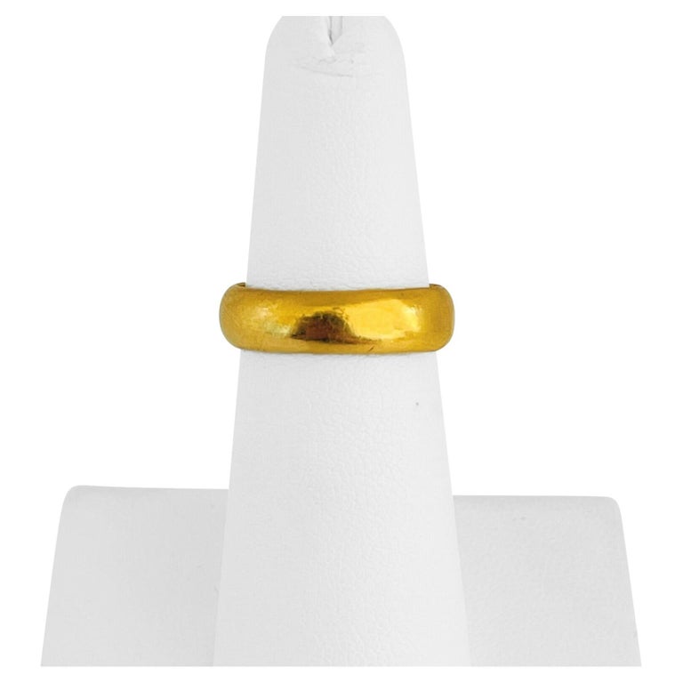 24 Karat Pure Yellow Gold Solid Wrapped Band Ring For Sale at 1stDibs