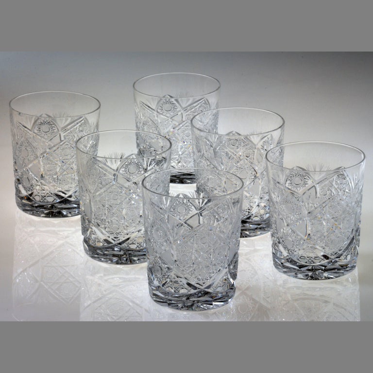 24 Pieces Crystal Drinking Set by Moser, Czech Republic, 1960 For Sale ...